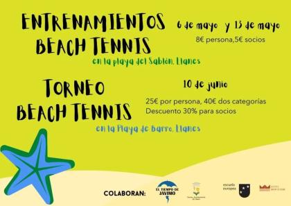 Entrenamientos Beach Tennis (Playa del Sablón) | Turismo en Llanes